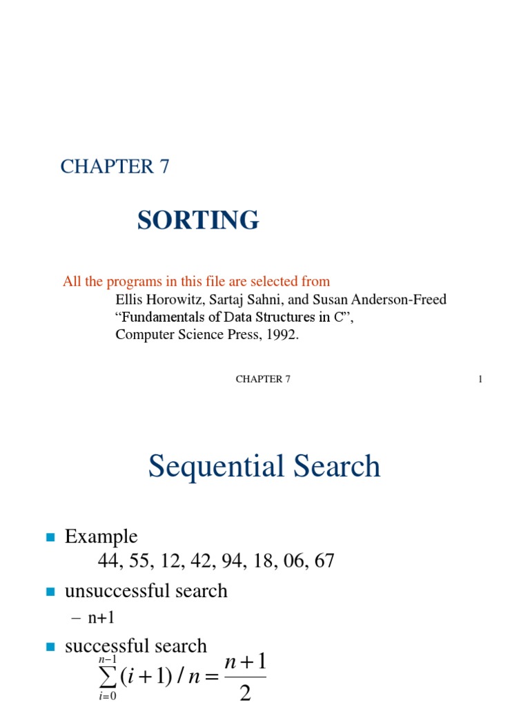 Sorting: All The Programs in This File Are Selected From | PDF | Input/Output | Applied Mathematics