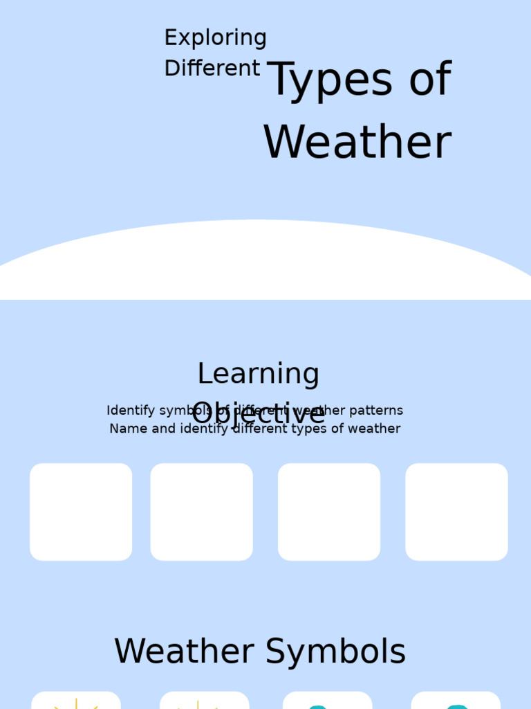 Understanding Different Types of Weather | PDF