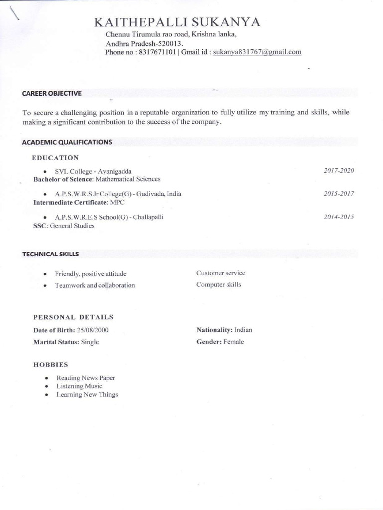 Resume 1 - Resume 23 - Merged | PDF