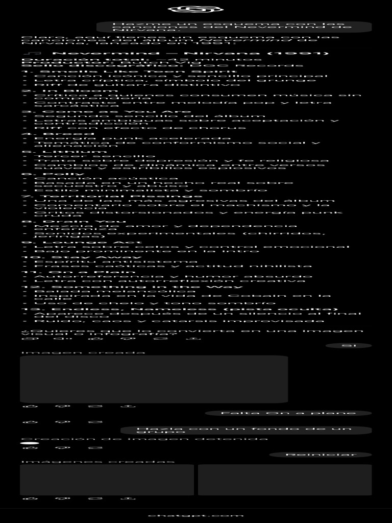 Canciones de Nevermind | PDF