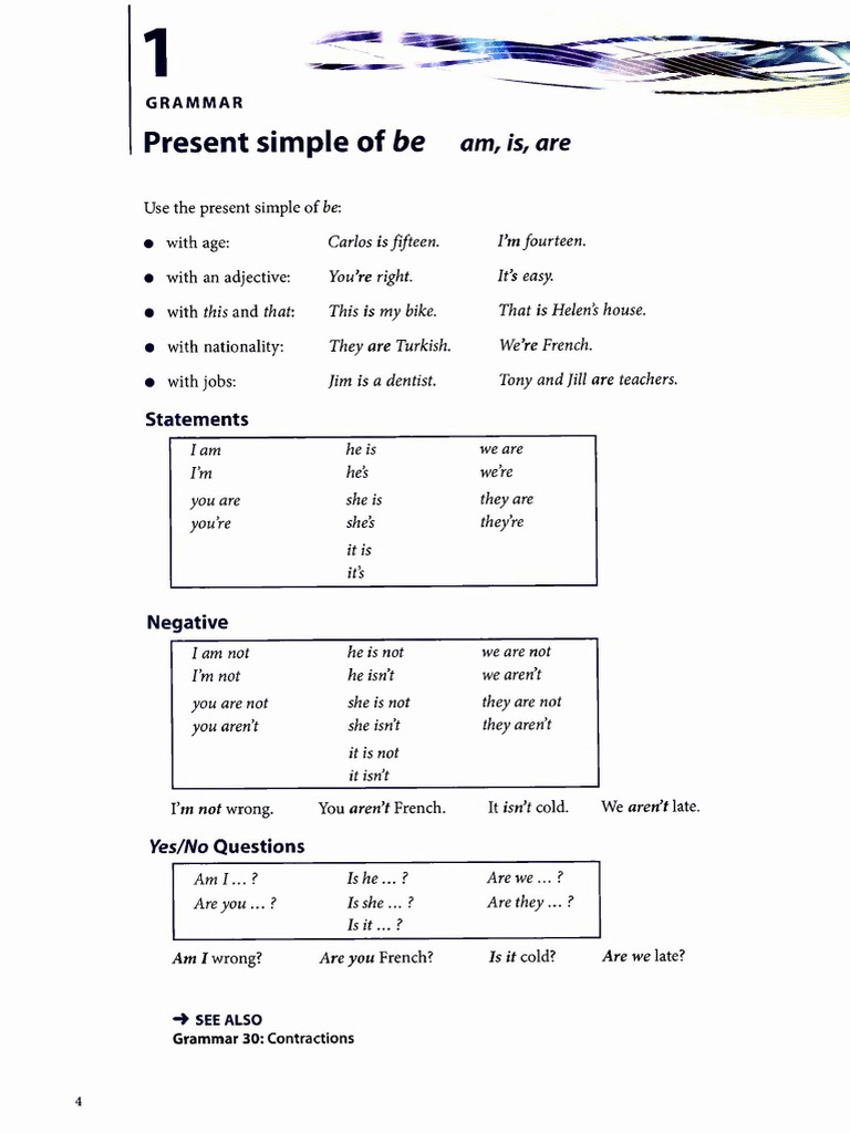 Verb To Be | PDF
