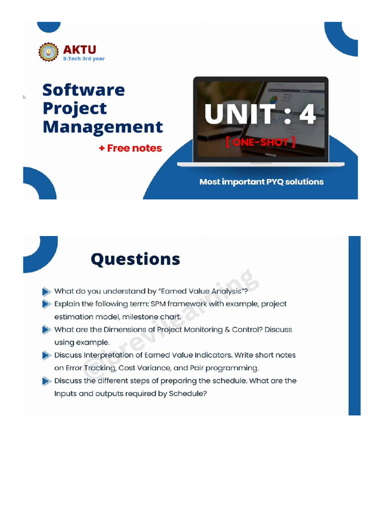 SPM Unit-4 BreviLearning | PDF