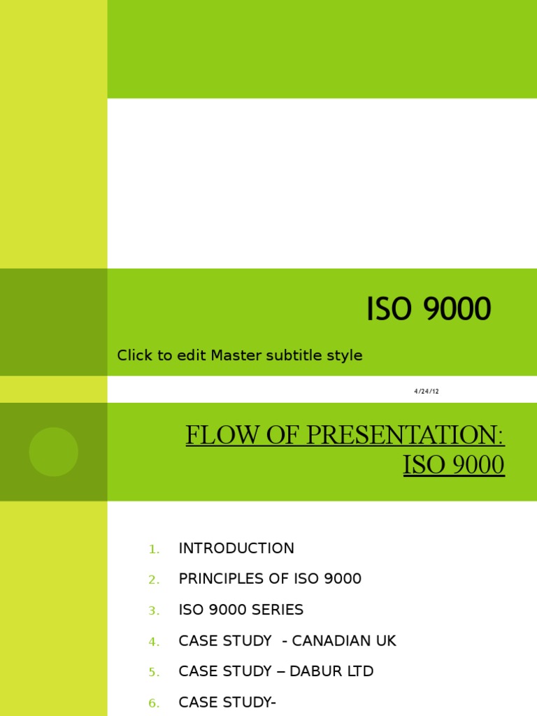 Iso 9000 - Case Study | PDF | Iso 9000 | International Organization For ...