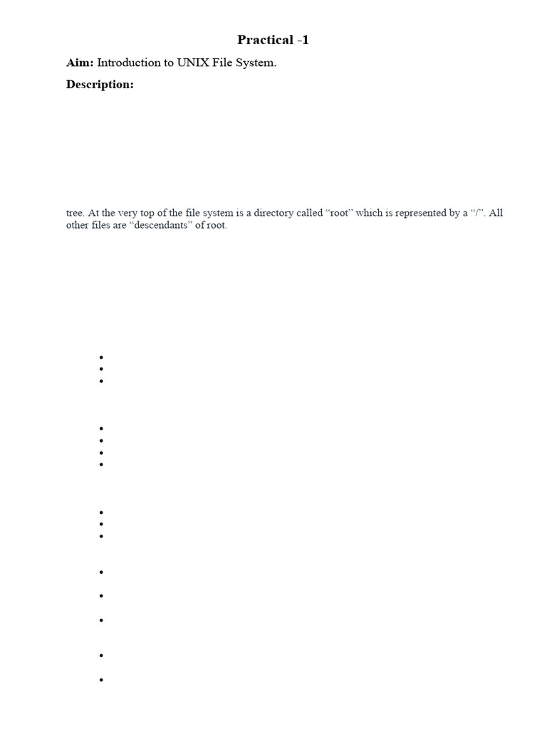 Operatingsystem Practicals | PDF | File System | Computer File