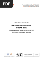 OREAS 990b Certificate | PDF | Outlier | Standard Deviation