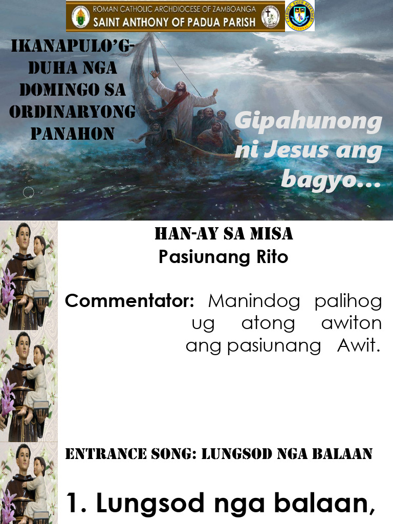 Cebuano Mass June 23 2024 | PDF