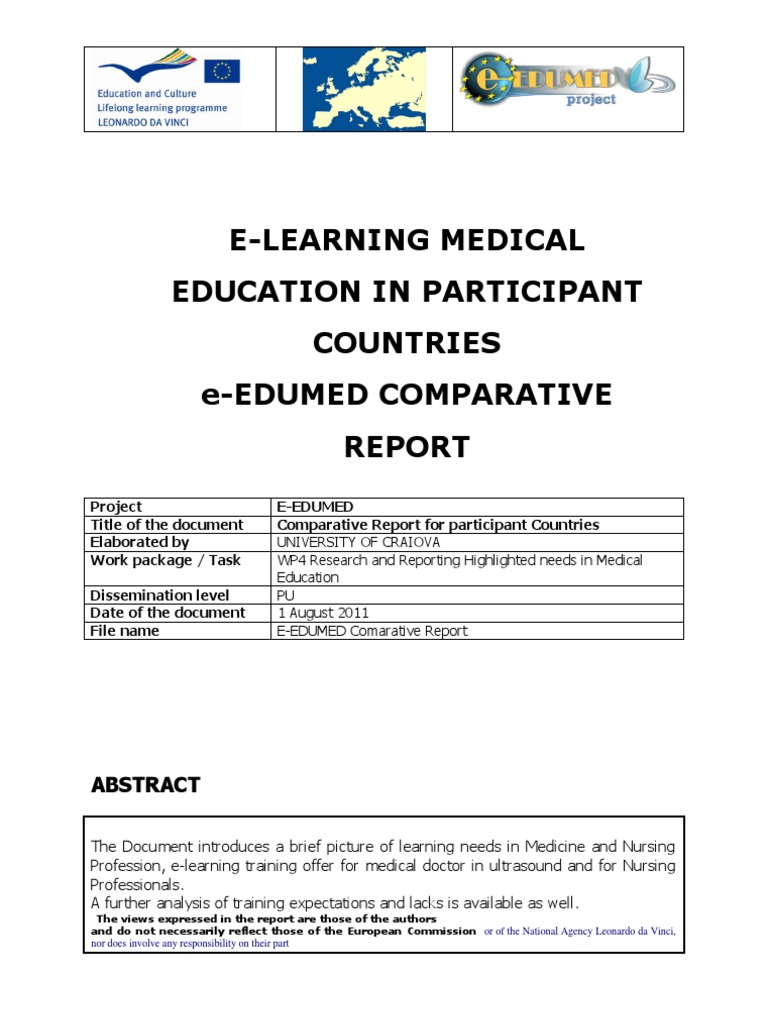 EU Report | PDF | Medical Education | Medical School