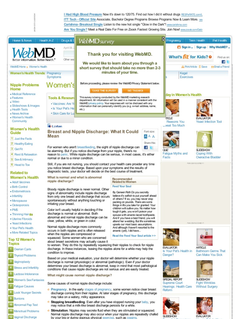Women Webmd Com | PDF | Breast | Gynaecology