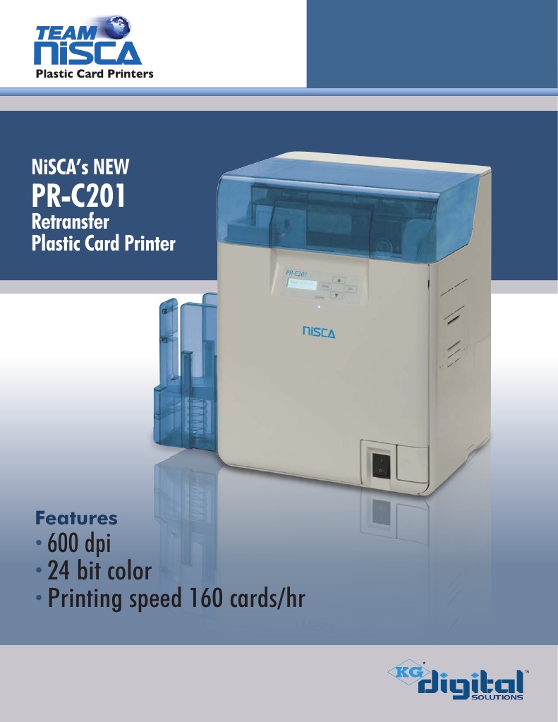 NiSCA PR-C201 Card Printer Specs | PDF | Computers