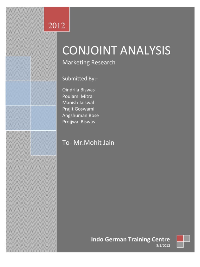 Conjoint Analysis - Final | PDF | Utility | Simulation