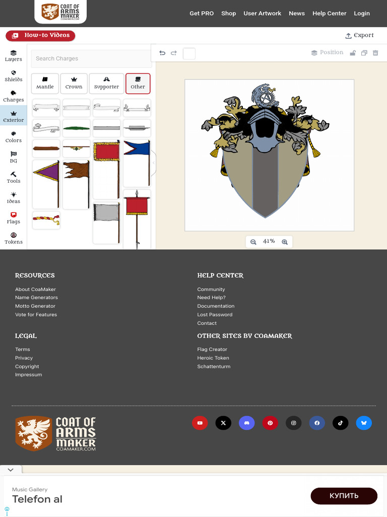 CoaMaker - Free Coat of Arms Generator and Family Crest Maker 4 | PDF