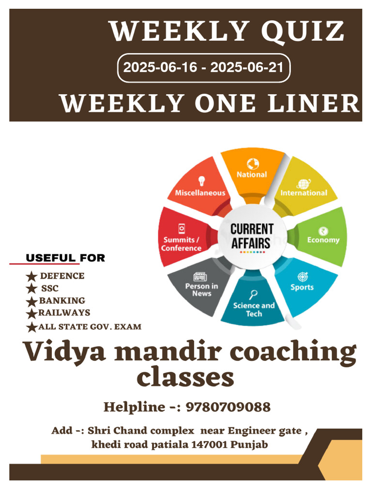 Vidya Mandir Coaching Classes-2025-06!16!2025!06!21 | PDF