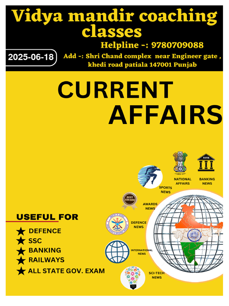 Vidya Mandir Coaching Classes-2025!06!18 | PDF