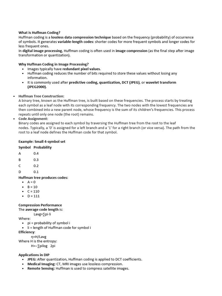 Huffman and Arithmetic Coding | PDF | Data Compression | Computer Science