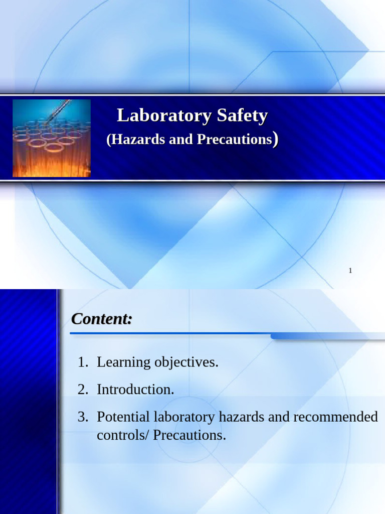 Laboratory Safety - 1 | PDF | Laboratories | Safety