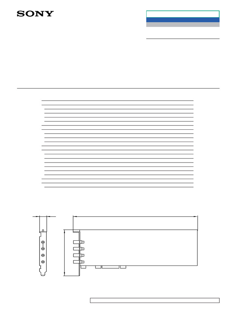 SDTI Interface Board DMW-IF01 Specs | PDF