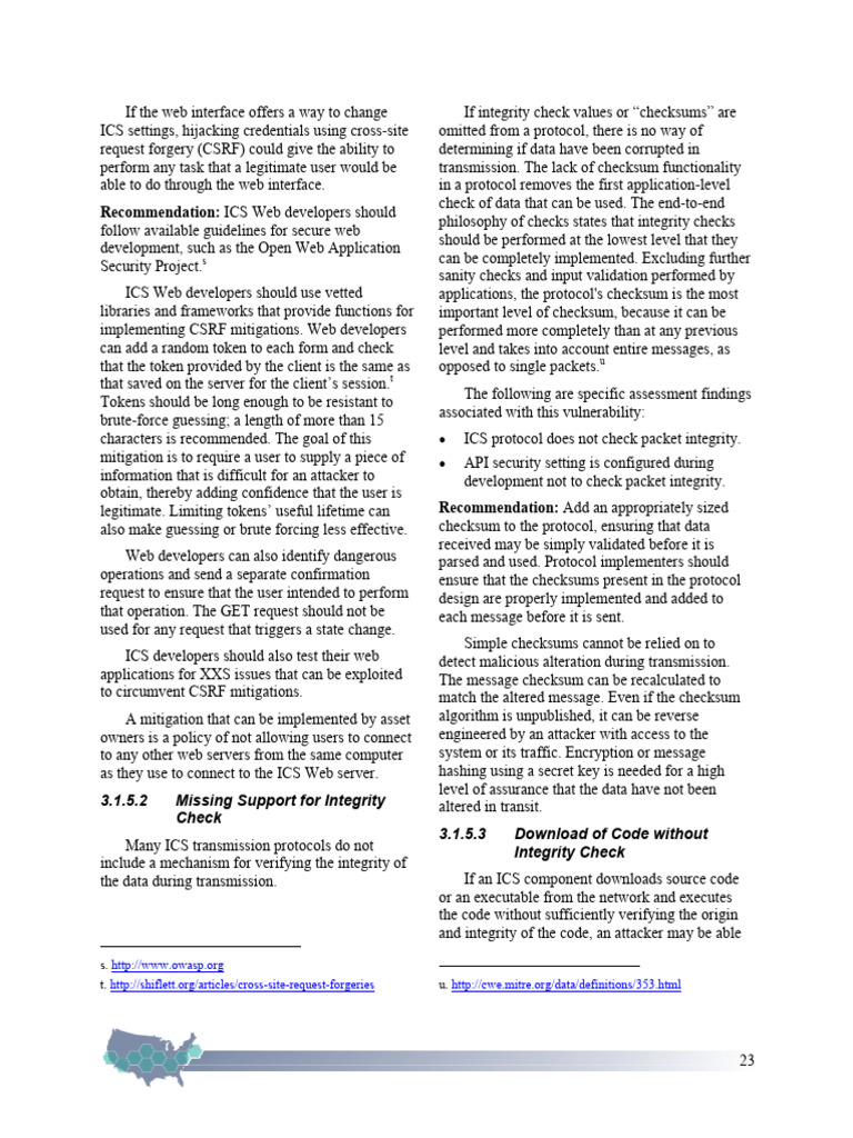 DHS Common Cybersecurity Vulnerabilities ICS 2010-Pages-35 | PDF | Computing | Computer Engineering