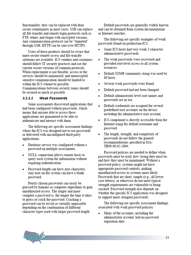 DHS Common Cybersecurity Vulnerabilities ICS 2010-Pages-45 | PDF ...