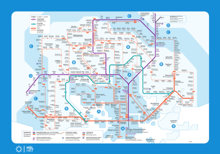 2408 Helsinki Metro Map | PDF