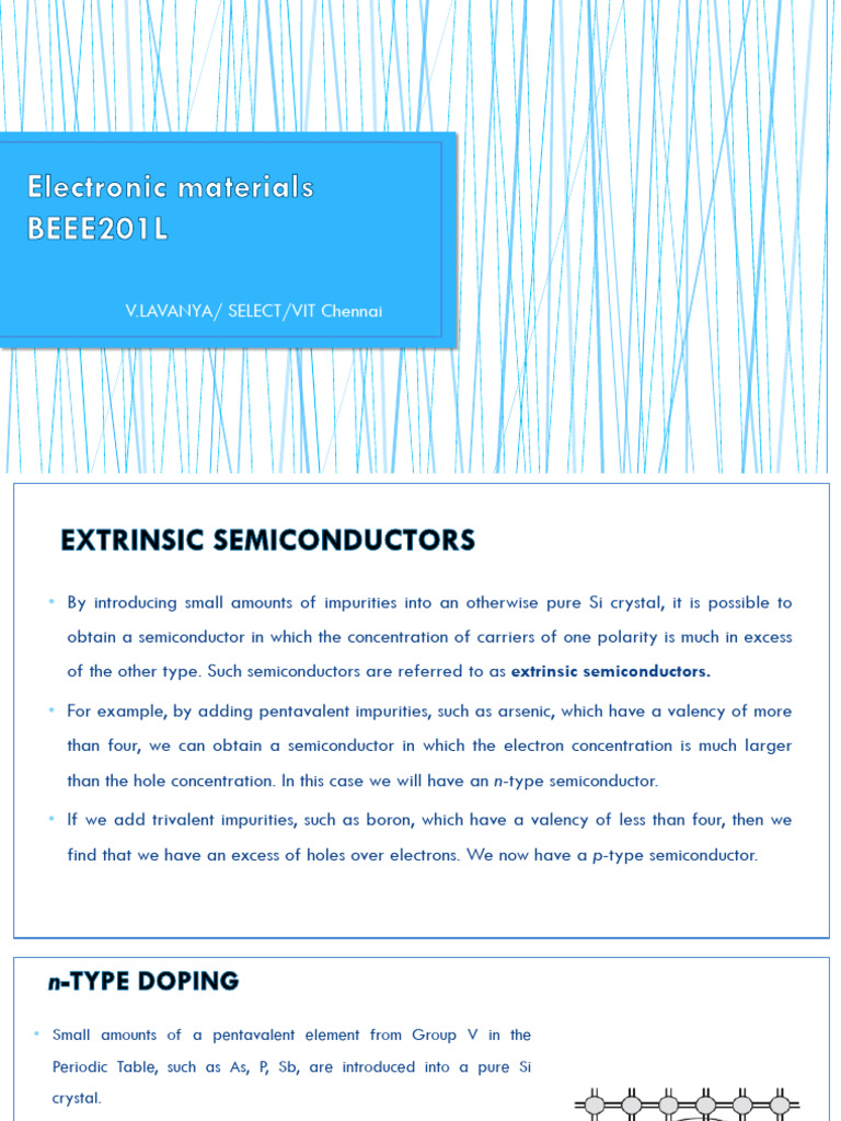 Semiconductor Doping Explained | PDF | Doping (Semiconductor) | Band Gap