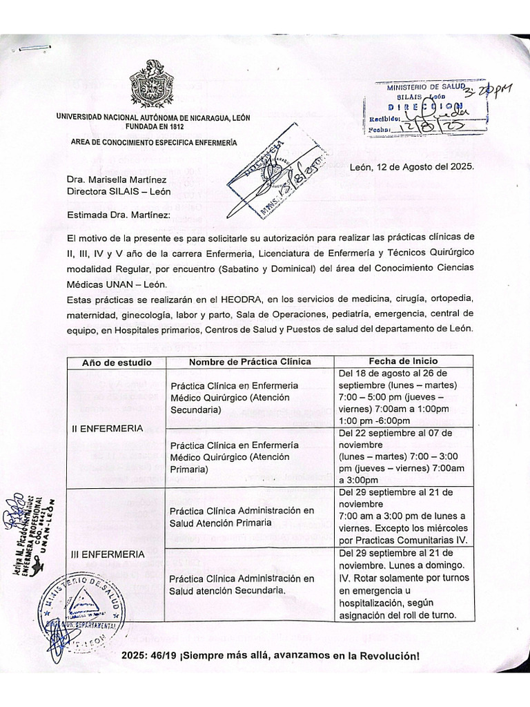 Carta Silais León 2025 | PDF