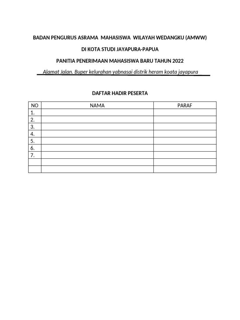 Materi Dan Paraf | PDF