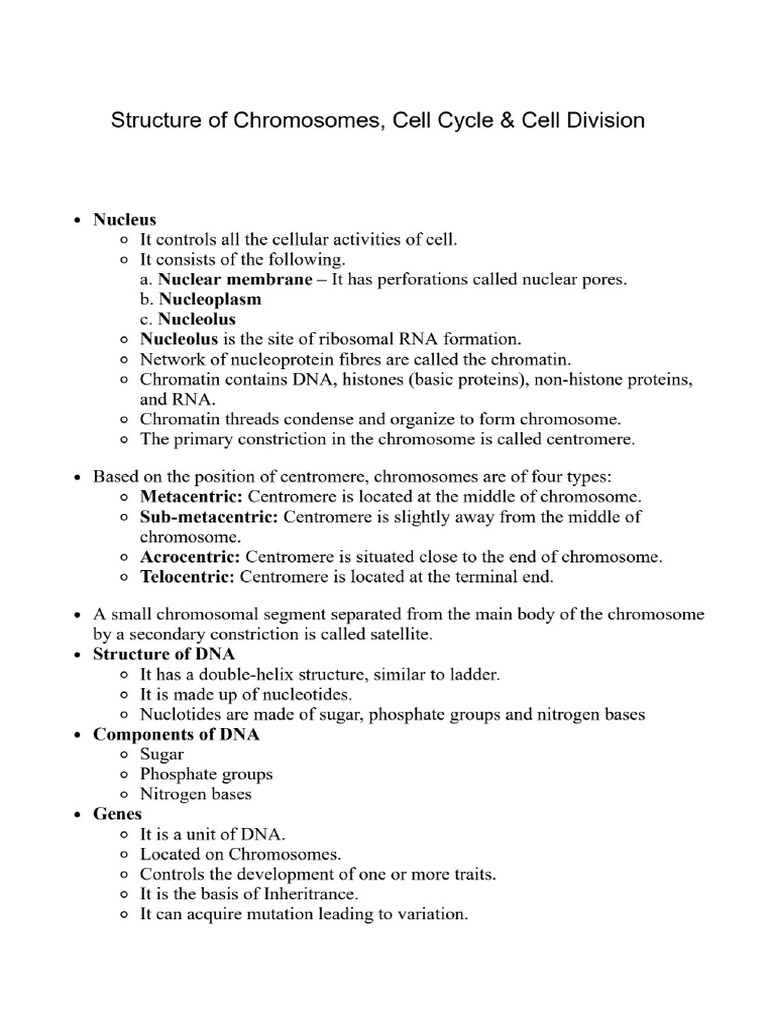 Biology Short Notes | PDF