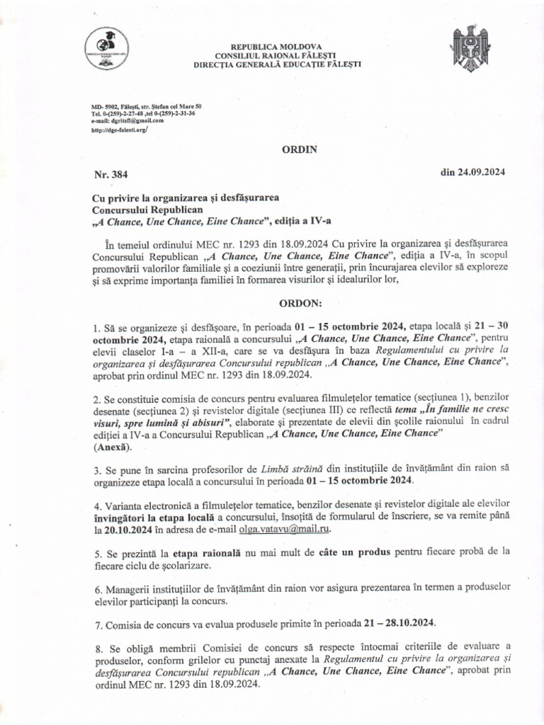 Ordin 384 | PDF