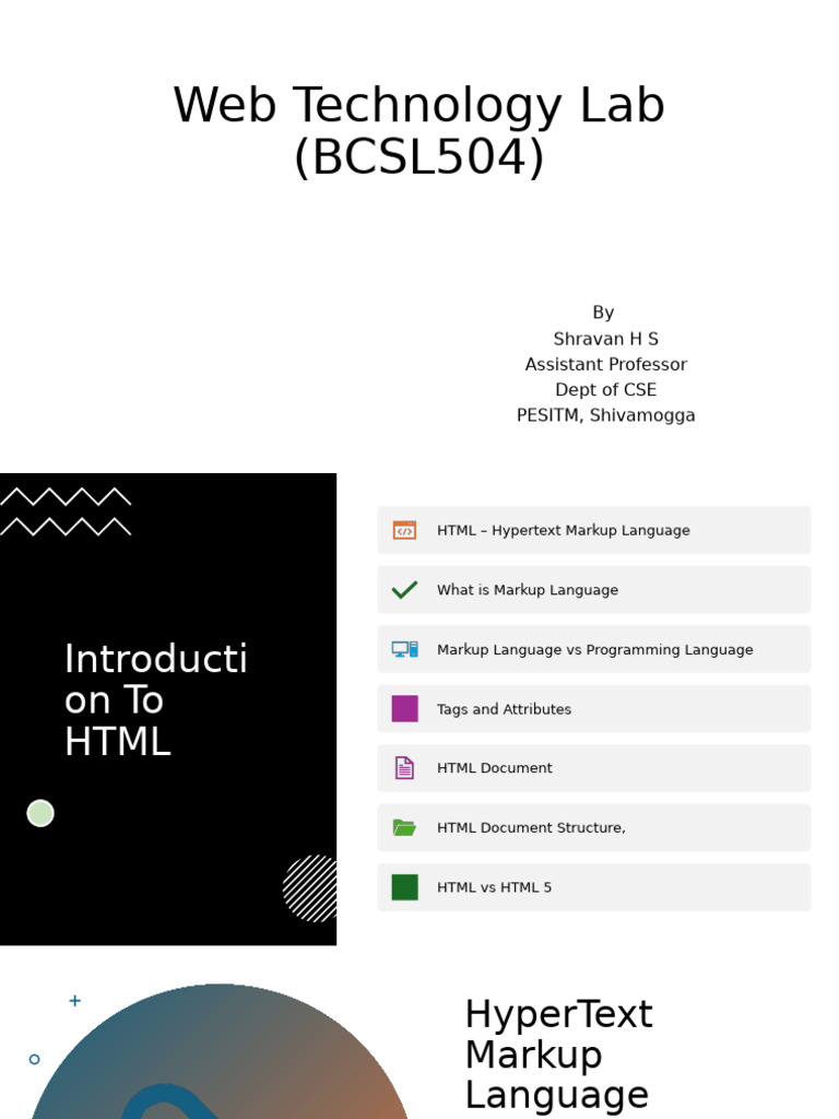 Web Technology Lab | PDF | Html | Html Element