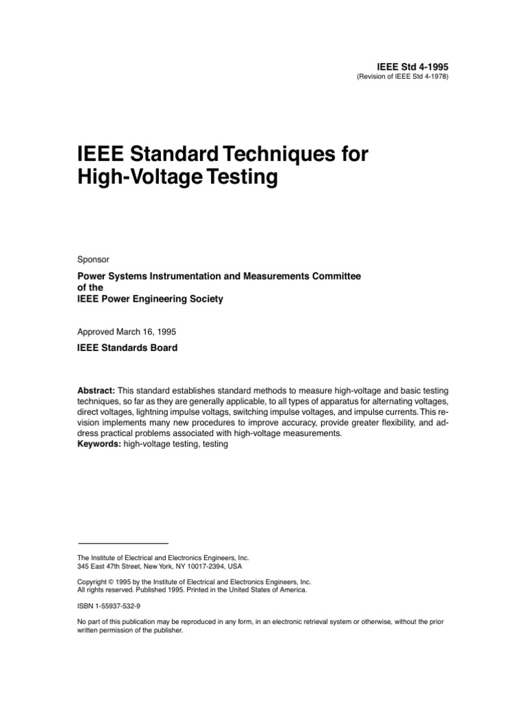 IEEE 4-1995 | PDF