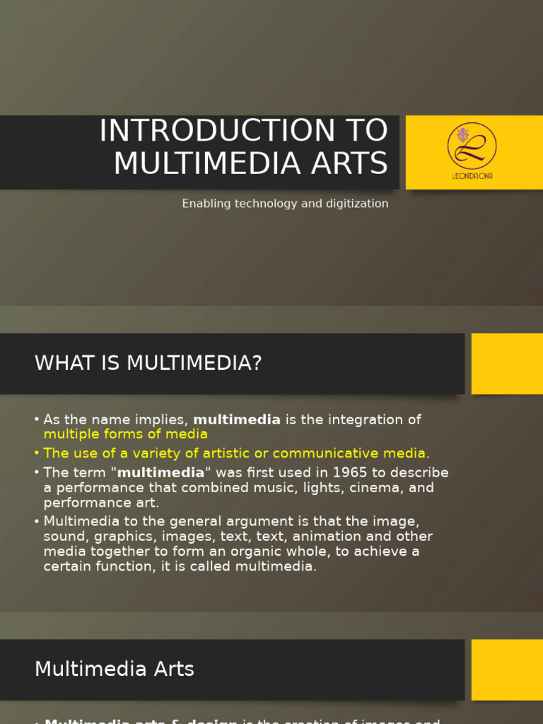 Introduction To Multimedia Arts-1 | PDF | Multimedia | Augmented Reality