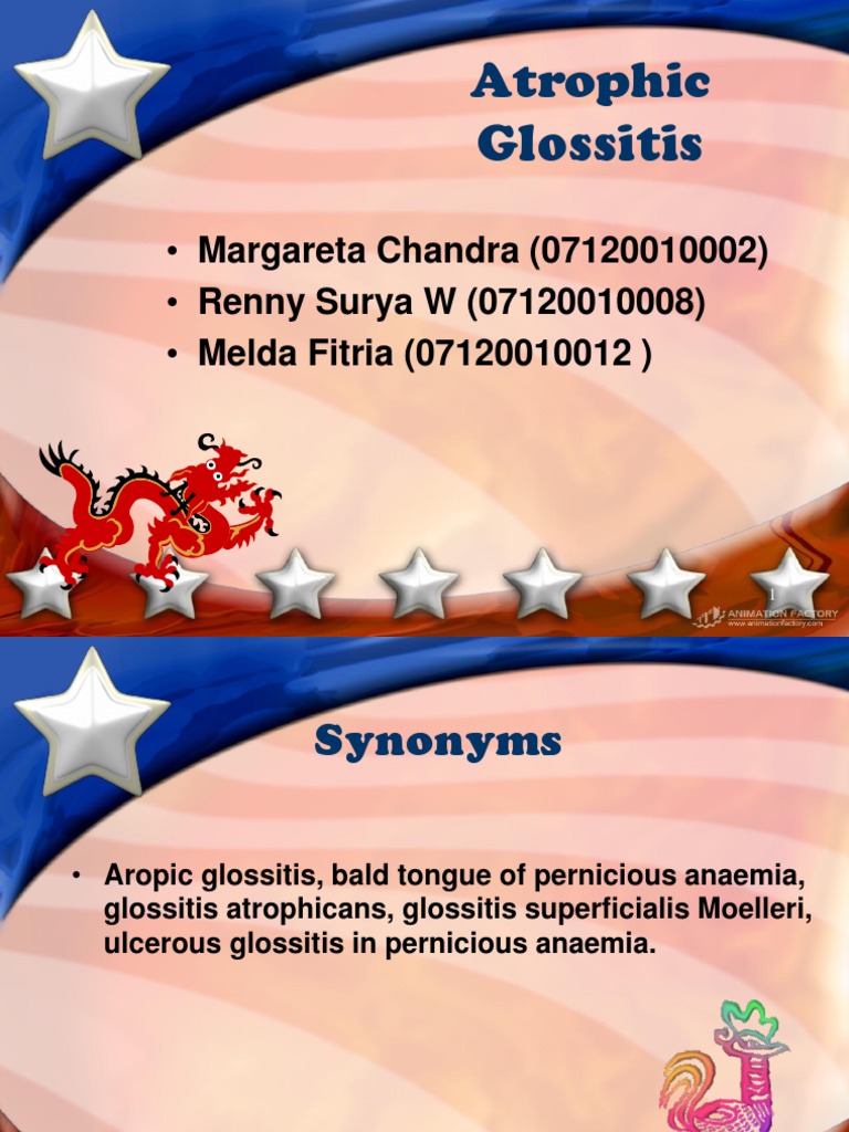 Atrophic Glossitis Causes, Symptoms, Signs, Treatment | PDF | Medical ...