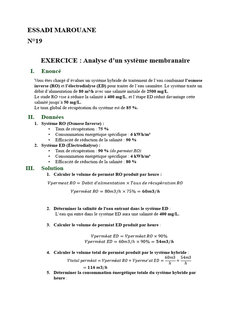 Analyse d'un système hybride RO-ED | PDF