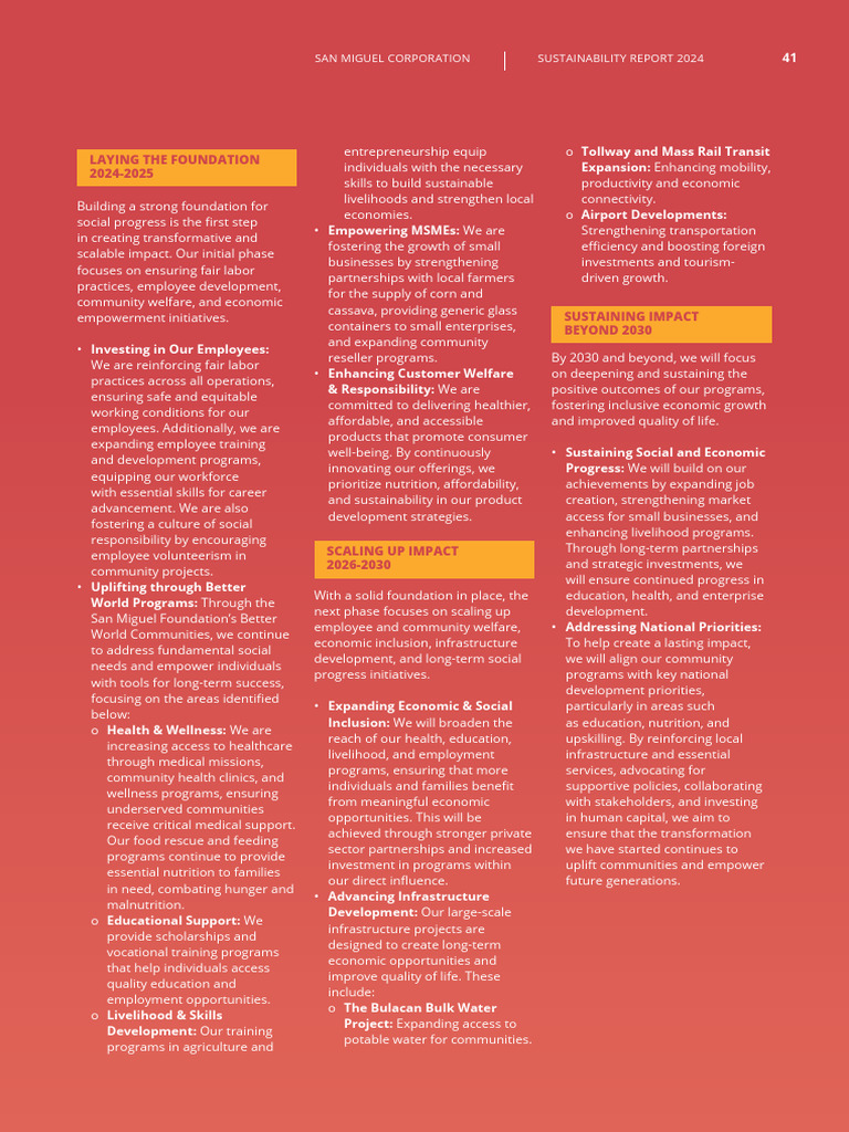 SMC 2024 Sustainability Report-43 | PDF | Sustainability | Employment