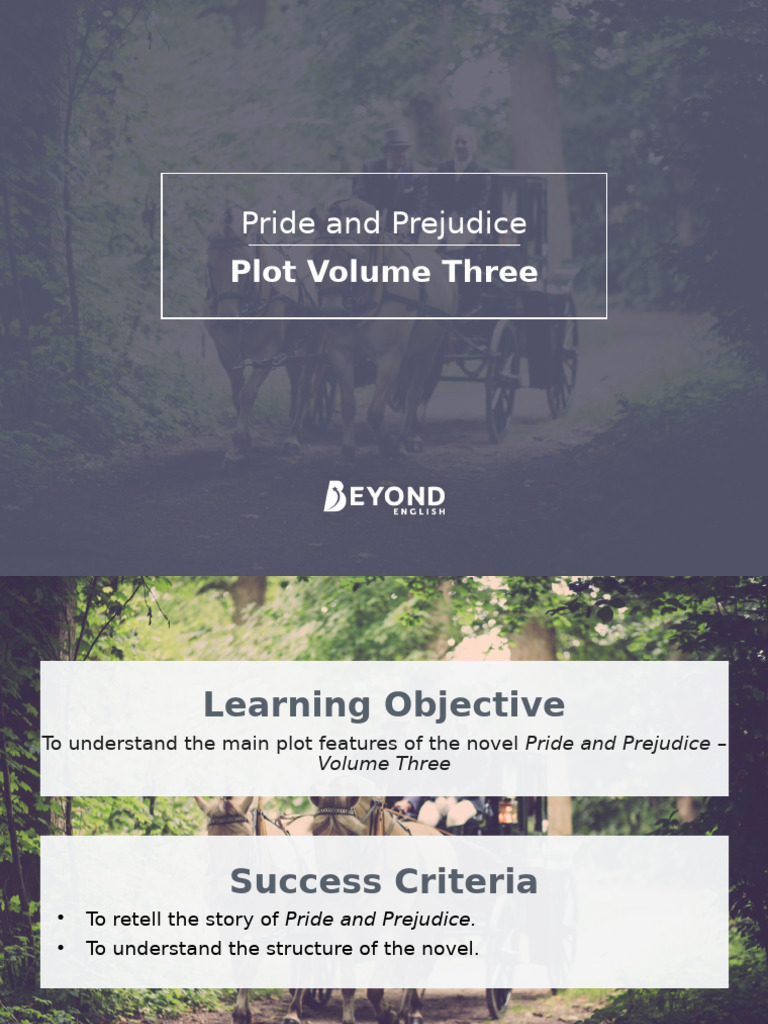 Pride and Prejudice Volume Three Summary | PDF | Mr. Darcy | Jane Austen