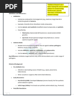 Antibiotics Table PDF | PDF | World Health Organization | Pharmacology