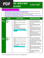 AQA A Level Geography Paper 1 RAG Checklist | PDF | Glacier | Ecosystem