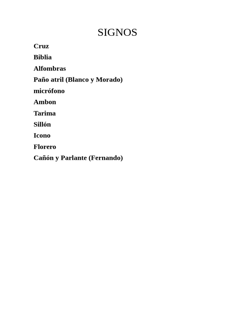 Signos | PDF