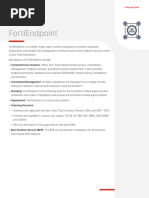 FortiEndpoint Ordering Guide | PDF | Computer Security | Security
