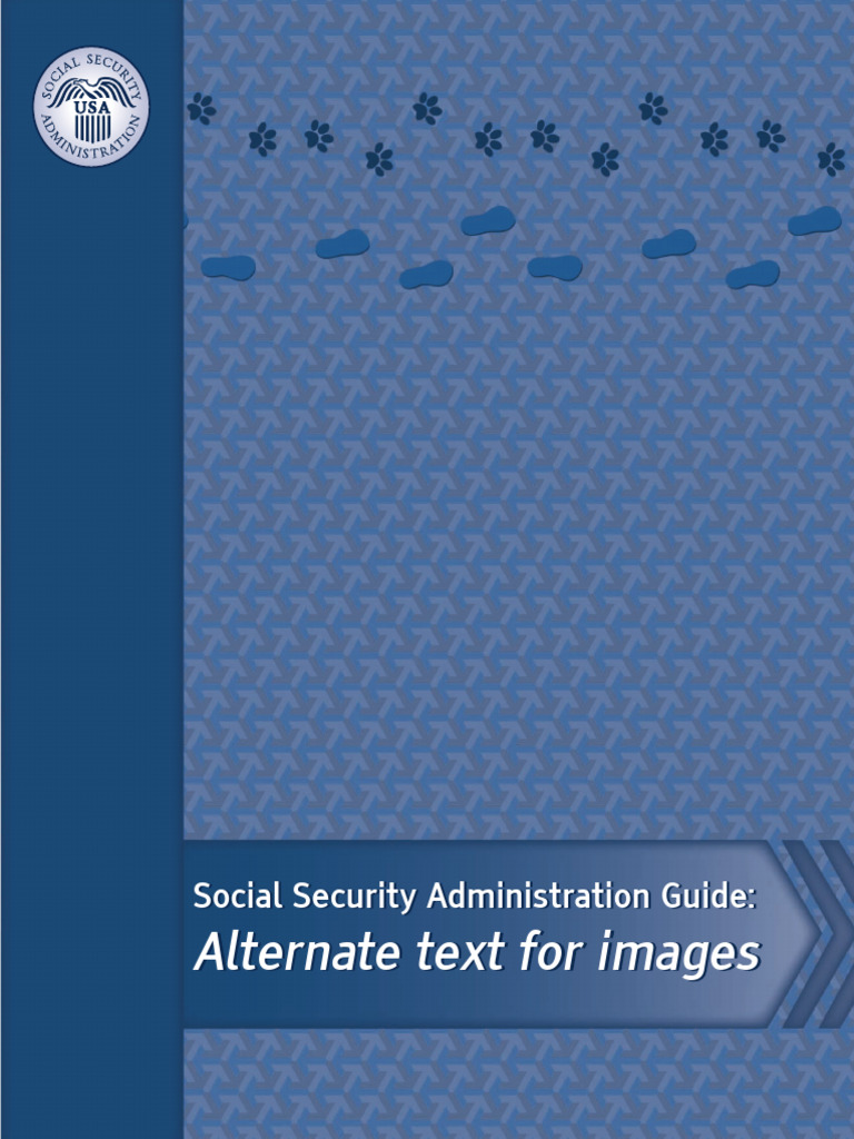 Alternate Text For Images: Social Security Administration Guide | PDF ...