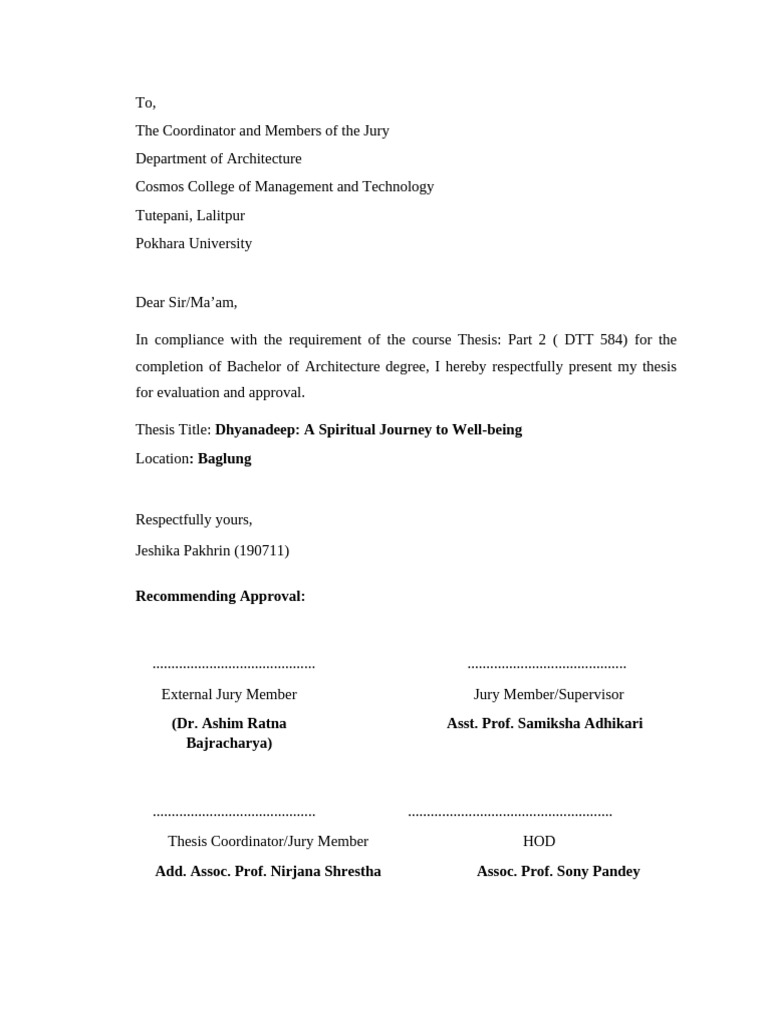 Final - Thesis Confirmation & Approval (3 PGS) | PDF