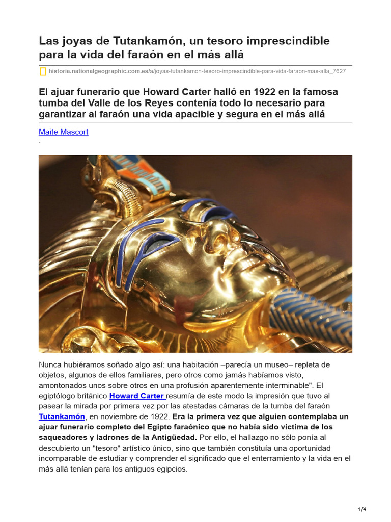 Historia.nationalgeographic.com.Es-Las Joyas de Tutankamón, Un Tesoro ...