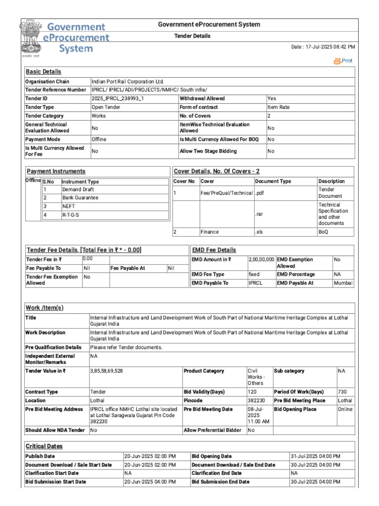 Government EProcurement System | PDF | Legal Tender