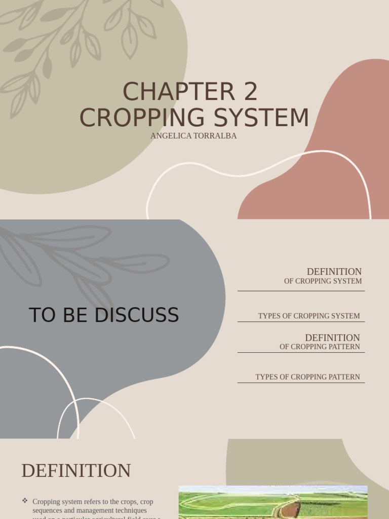 Chapter 2 Cropping System | PDF | Crop Rotation | Agriculture