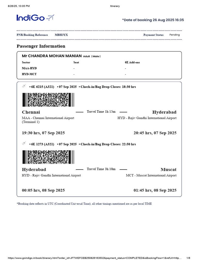 Chandra Mohan Manian Maa MCT Indigo Ref Hema Pujari | PDF