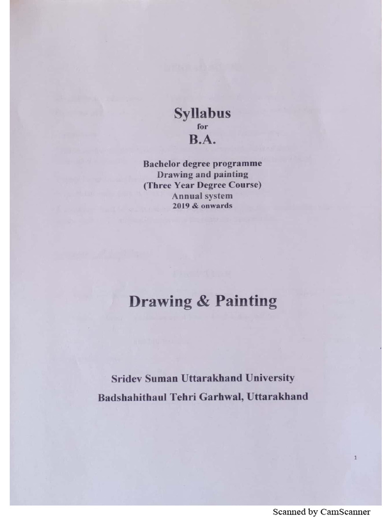 Drawing & Painting Couse | PDF