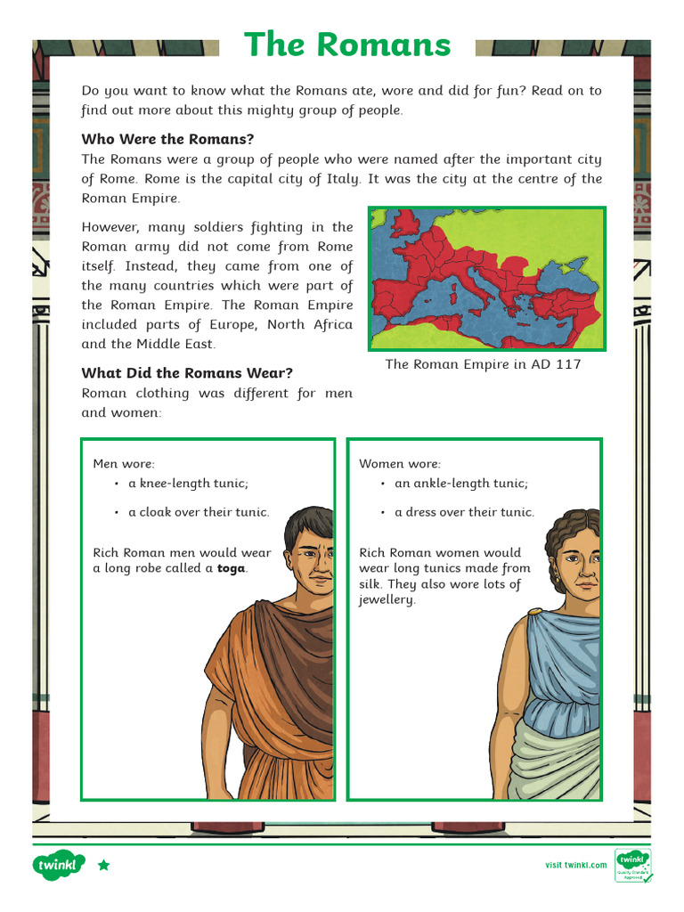 t2 e 41529 Lks2 The Romans Differentiated Reading Comprehension ...