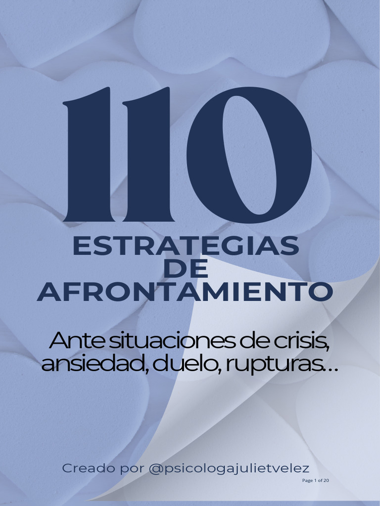 110 Estrategias de Afrontamiento | PDF | Dolor | Mente