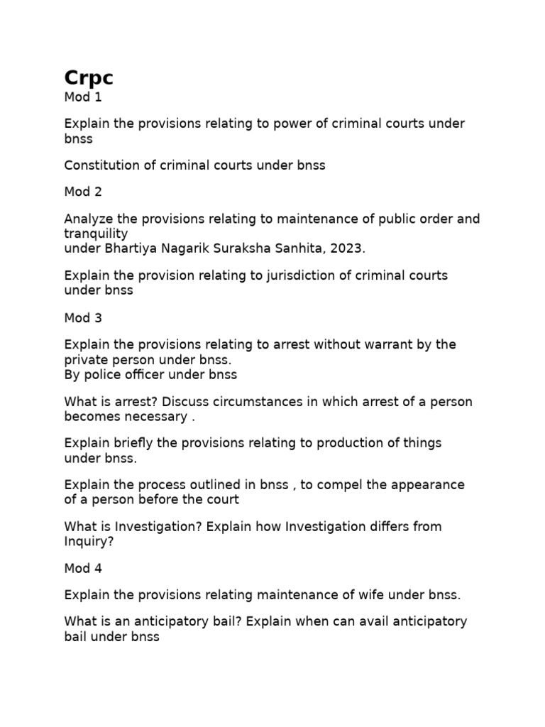 CRPC | PDF