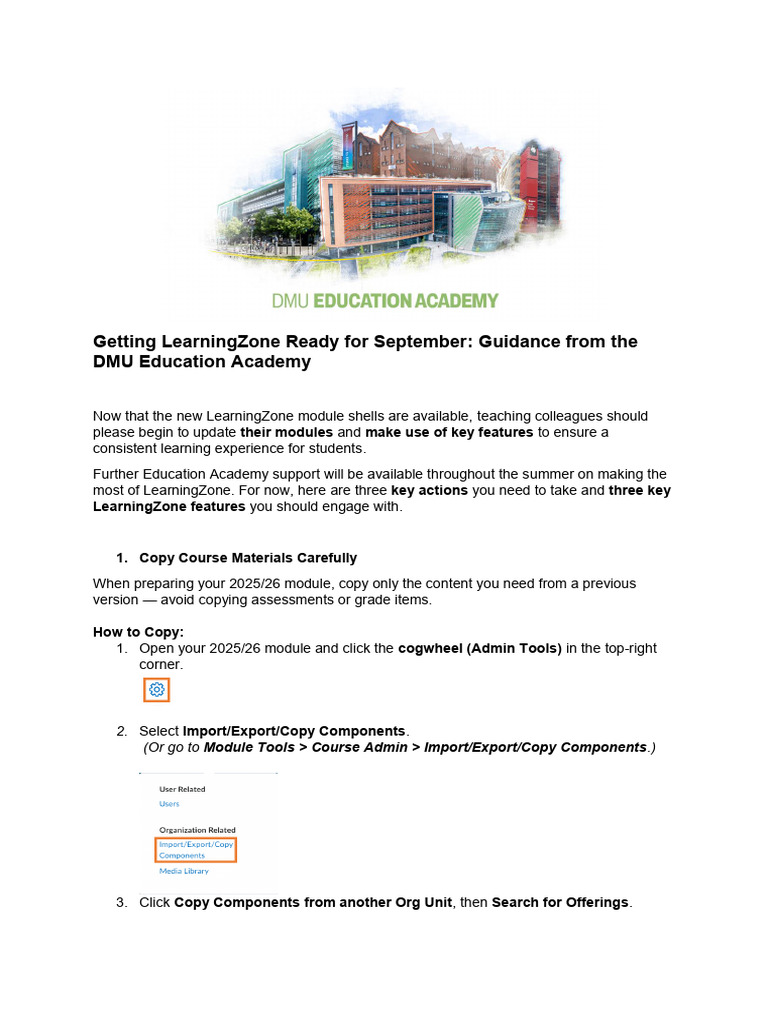 Getting Learning Zone Ready for September 2025 | PDF | Accessibility ...